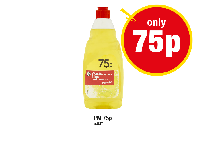 Washing Up Liquid - Now Only 75p at Premier | Premier-stores.co.uk